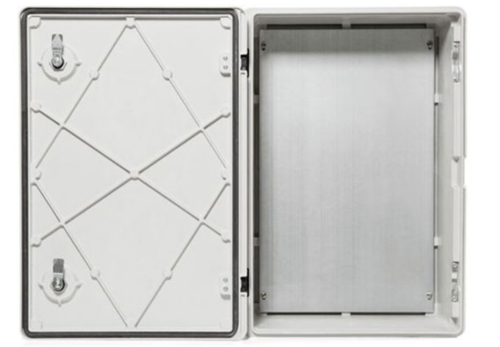 Weatherproof IP65 Lockable ABS Enclosure with Metal Base Plate - Epoch ...